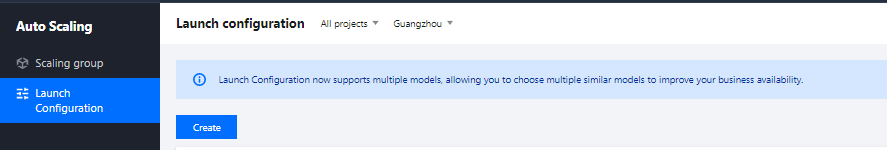Step 1 Creating A Launch Configuration Tencent Cloud