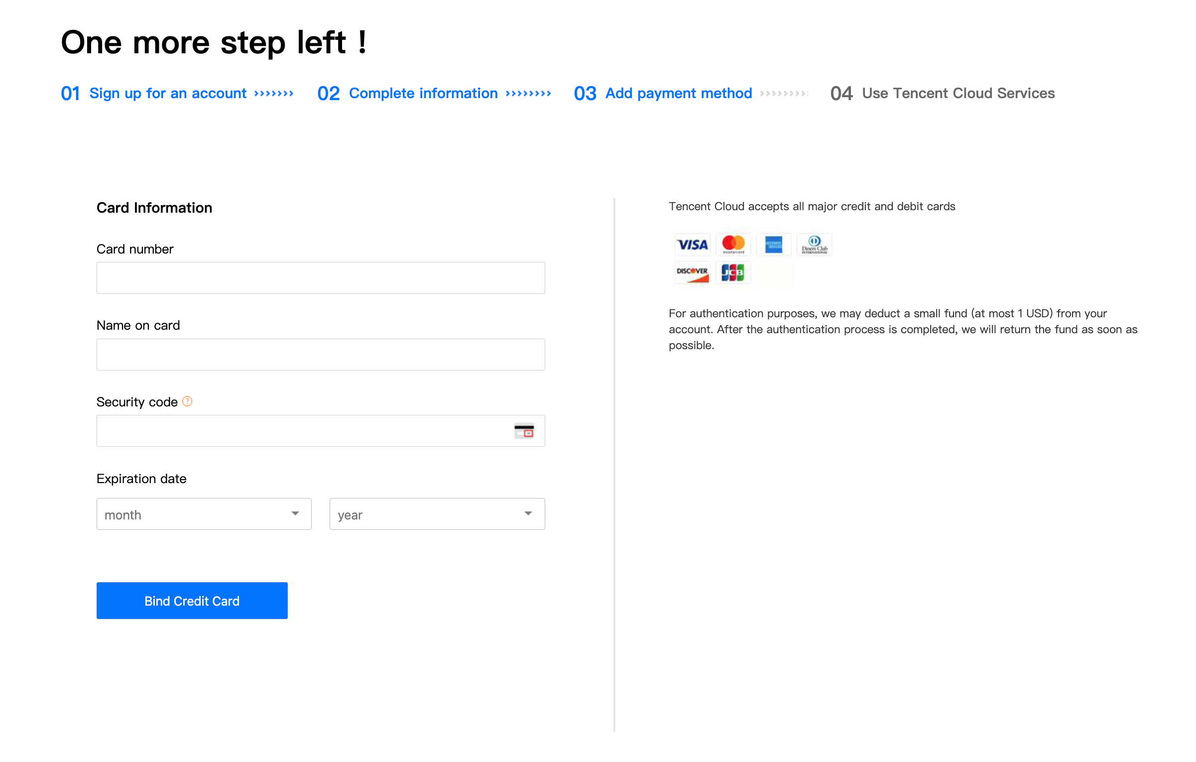 Signing Up | Tencent Cloud