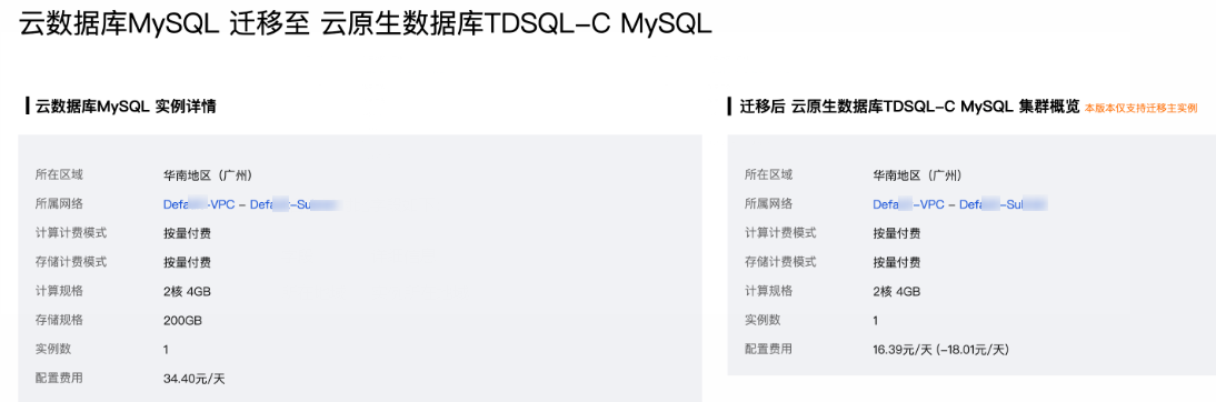 TDSQL-C MySQL 版 执行一键迁移-操作指南-文档中心-腾讯云